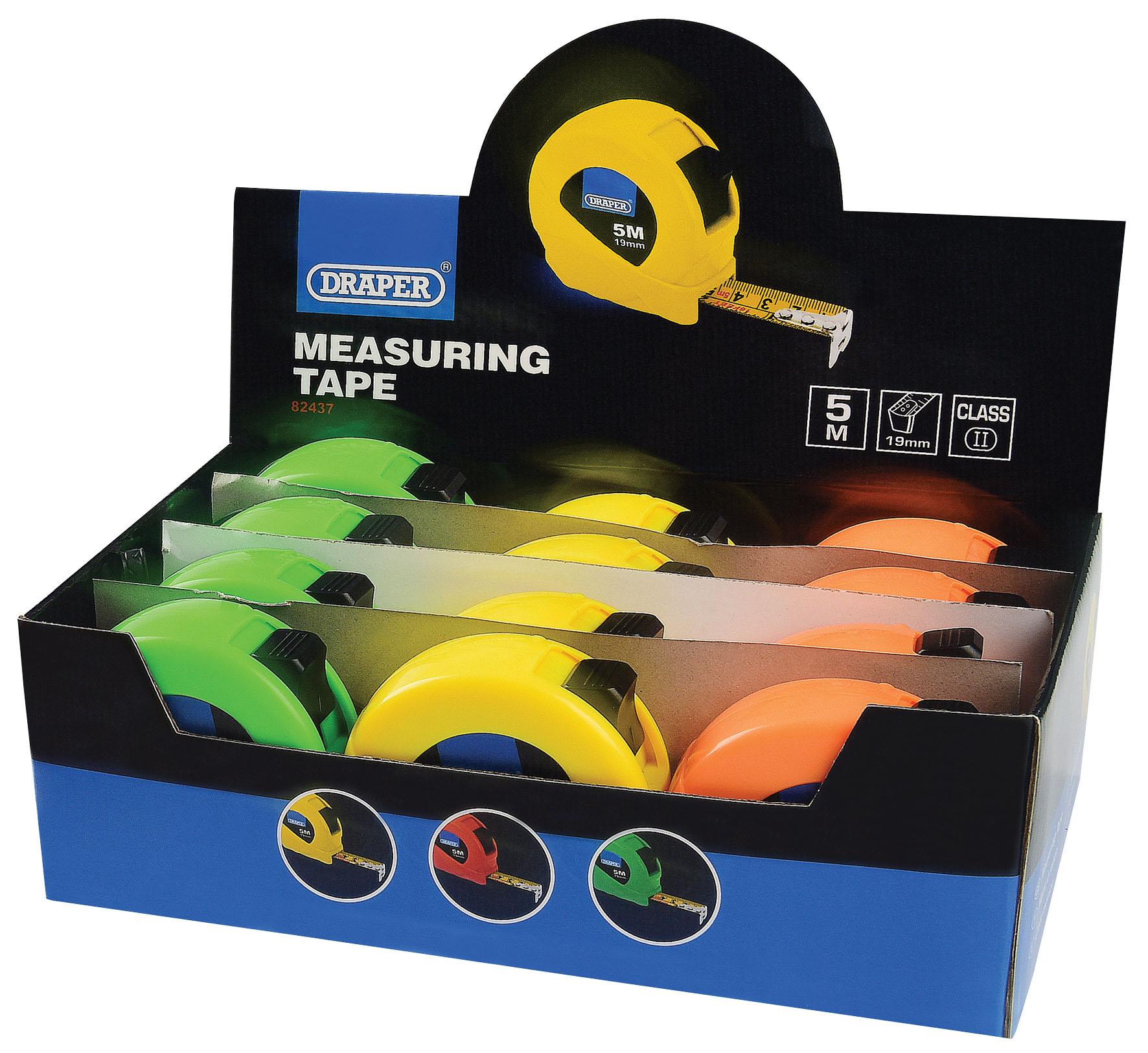 Draper Measuring Tapes (5m/16ft) 82437 (Hvmt/dbox12)