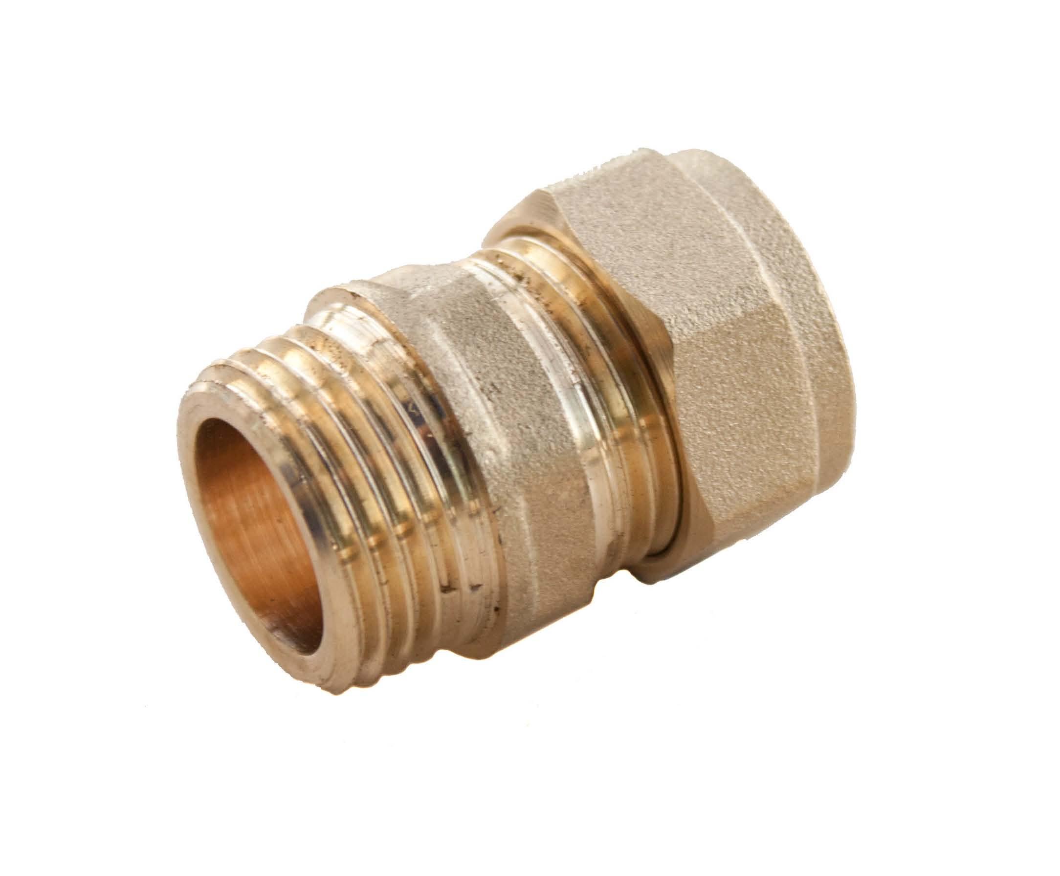 Oracstar Compression straight coupler Female 15mm x 1/2&" Brass 1