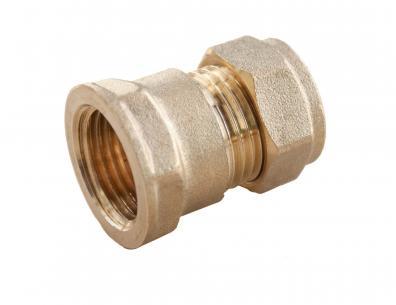 Oracstar Compression straight coupler Female 15mm x 1/2&" Brass 1